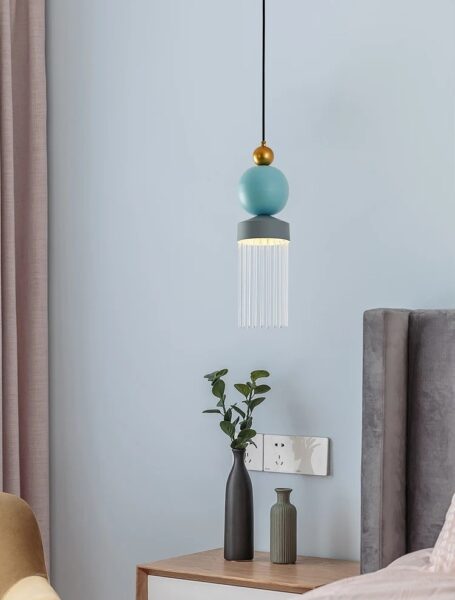 Nowoczesna Metalowa Lampa Wisząca Nappe LED Nad Stół Art Deco - Alesmart