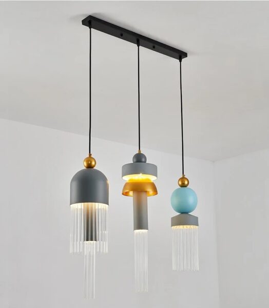 Nowoczesna Metalowa Lampa Wisząca Nappe LED Nad Stół Art Deco - Alesmart