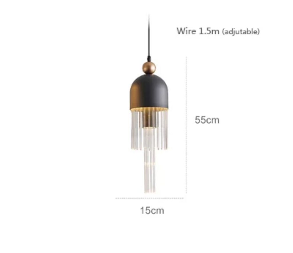 Nowoczesna Metalowa Lampa Wisząca Nappe LED Nad Stół Art Deco | Dobra ...