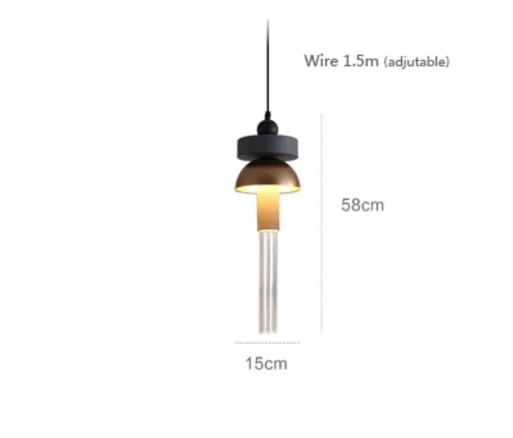 Nowoczesna Metalowa Lampa Wisząca Nappe LED Nad Stół Art Deco | Dobra ...