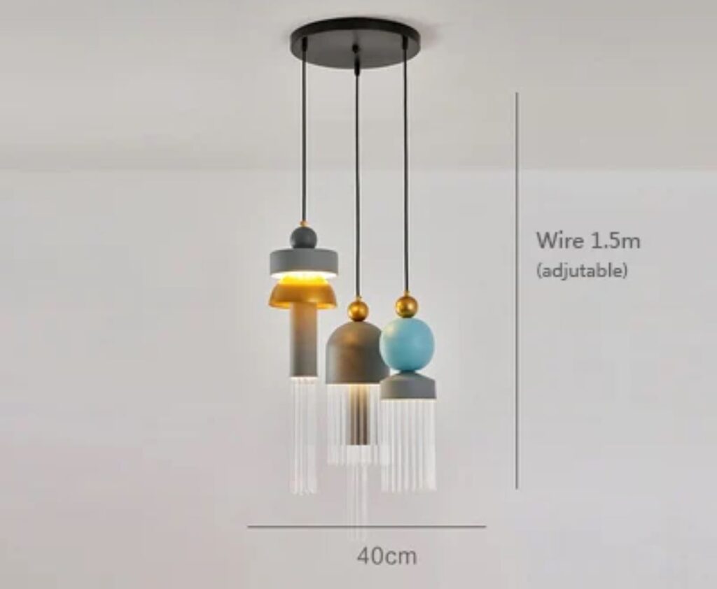 Nowoczesna Metalowa Lampa Wisząca Nappe LED Nad Stół Art Deco | Dobra ...